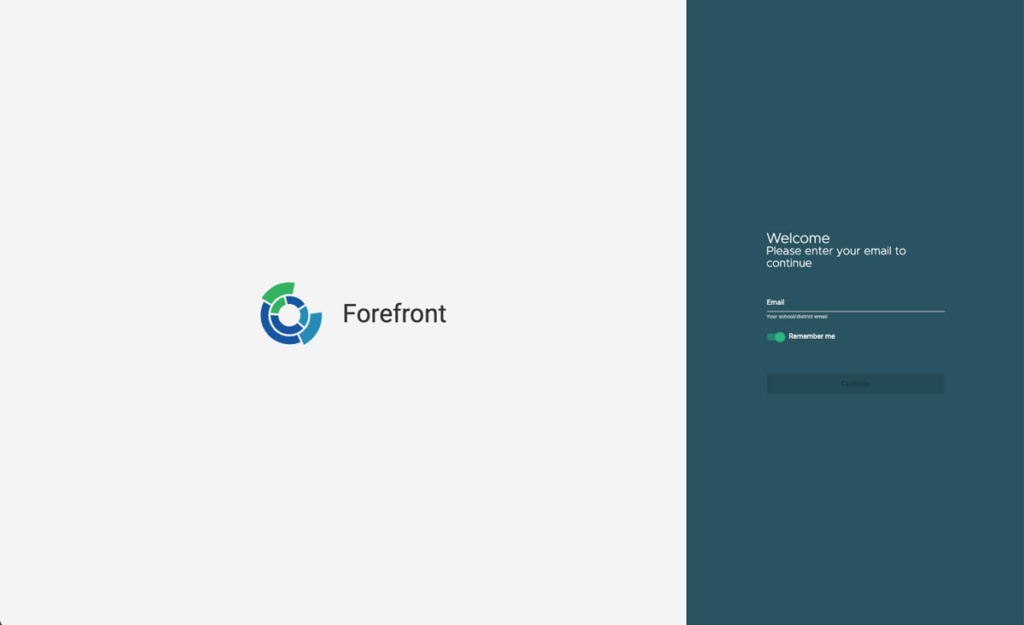 Logging In Forefront Education